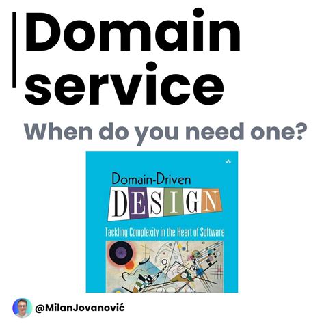Milan Jovanović On Linkedin What Is A Domain Service And When Do You