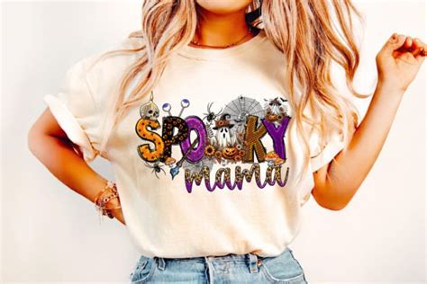 Spooky Mama Png Halloween Sublimation Graphic By Sushidesignstore