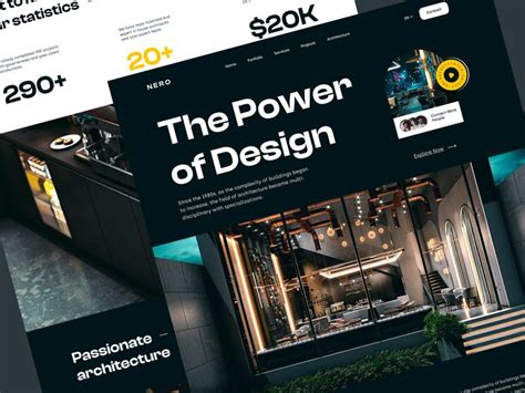 Interior Design Agency Website Landing Page Design Agency Website