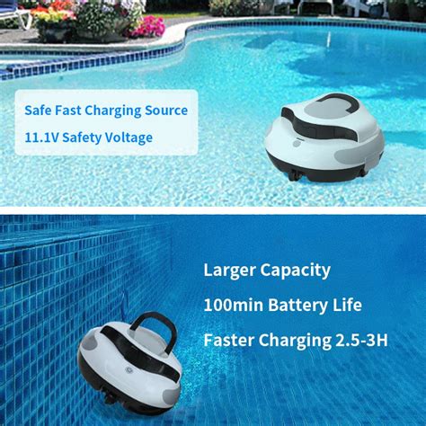 Automatic Pool Cleaner Smart Cordless Robot Piscina Limpiafondos With