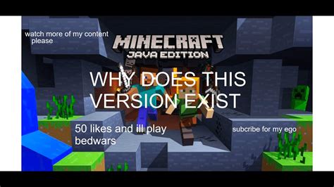 Bedrock Main Tries Java PVP YouTube