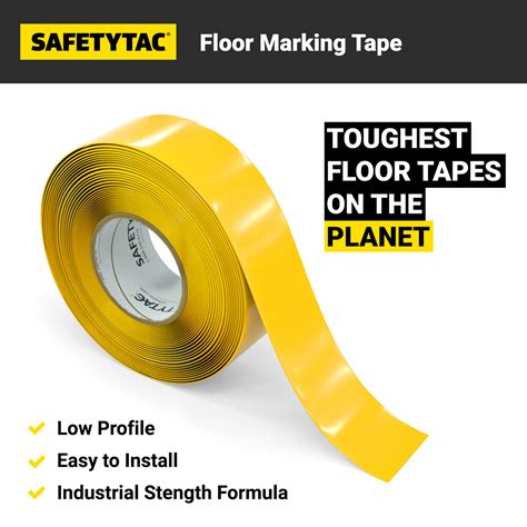 Best Industrial Floor Marking Tape Safetytac Great For High Traffic