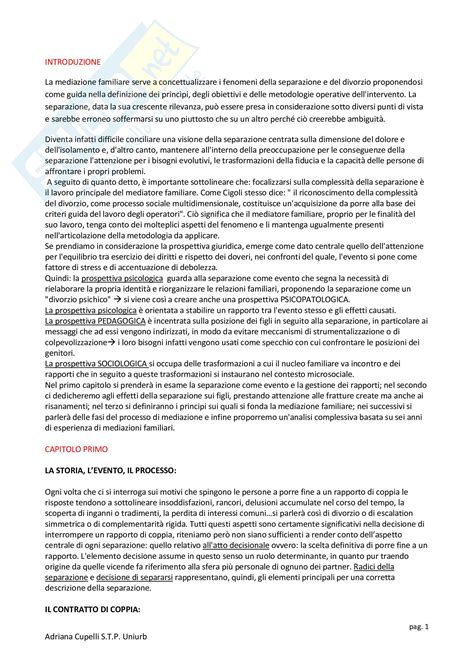 Appunti Esame Teorie E Tecniche Della Mediazione Profssa Marinelli