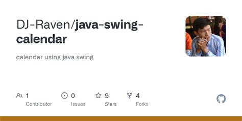 github dj raven java swing calendar calendar using java swing