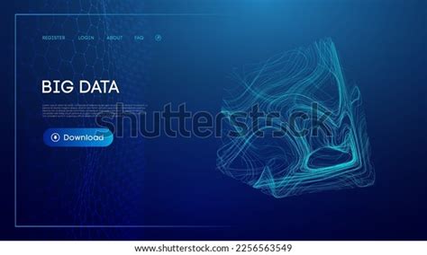 data cube blockchain technology background futuristic stock vector