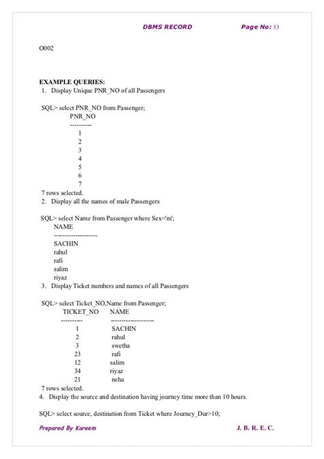 Dbms New Manual