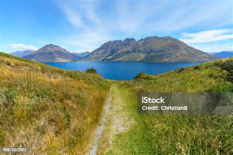 하이킹 잭 호수 Wakatipu 퀸 즈 타운 뉴질랜드 11의 보기와 트랙 포인트 0명에 대한 스톡 사진 및 기타 이미지 0명