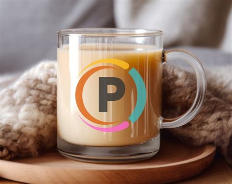 Personalized Clear Glass Coffee Mug 18 Ounce Glass Mug With White