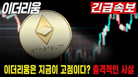이더리움 전망 이더리움은 지금이 고점이다 서서히 드러나는 충격적인 사실 이더리움 이더리움etf 비트코인 비트코인전망 비트코인분석 코인바이블 Youtube