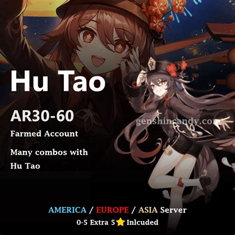 Hu Tao Midgame Account Genshin Impact Account For Sale Genshincandy