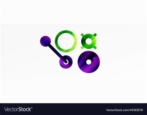 Minimal Geometric Abstract Background Circle Vector Image