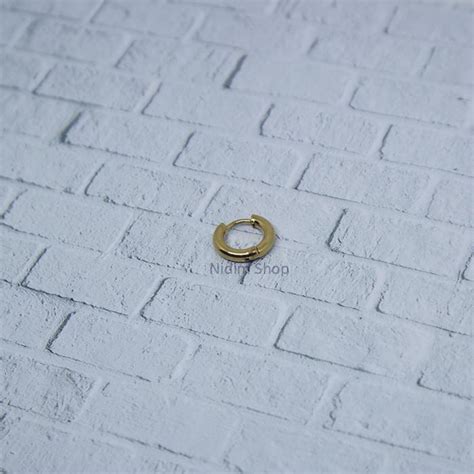 Jual Anting Tindik Cowok Cowo Pria Laki Titanium 7 Kecil Gold Jakarta Barat Nidim