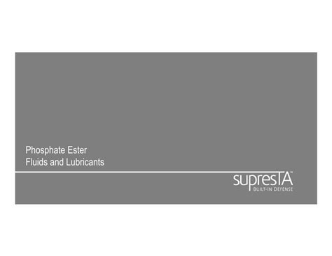 Pdf Phosphate Esters Fluids Lubricants Dokumen Tips