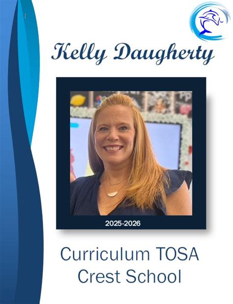 Crest Join Us In Congratulating Mrs Kelly Daugherty On Her New Role As Crest Curriculum Tosa