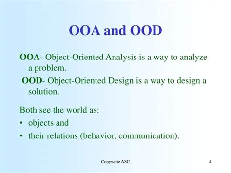 Ppt Ooa And Ood In Object Oriented Programming Powerpoint Presentation Id9347240