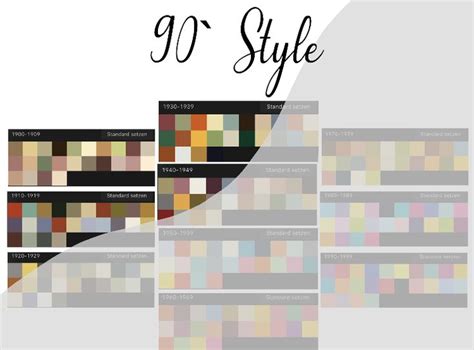 Procreate Farbpalette 90 Style Pattern Etsy Color