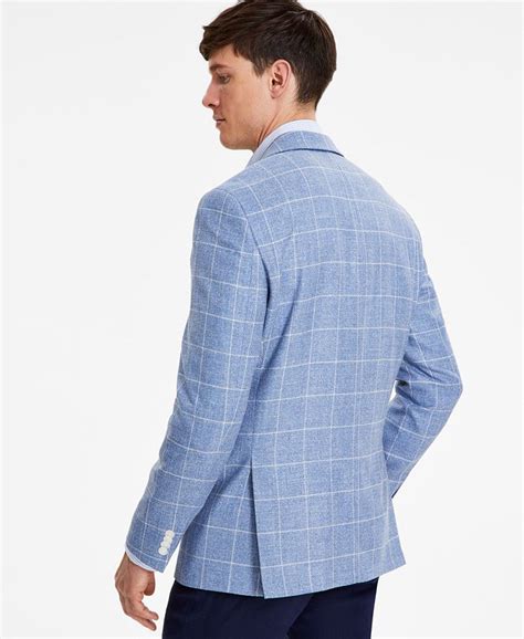 Tommy Hilfiger Mens Modern Fit Windowpane Sport Coat Macys
