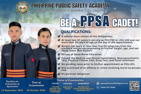 Philippine Public Safety Academy Lead And Serve With Courage And Integrity