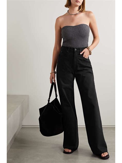 Slvrlake Net Sustain Eva High Rise Wide Leg Organic Jeans Net A Porter