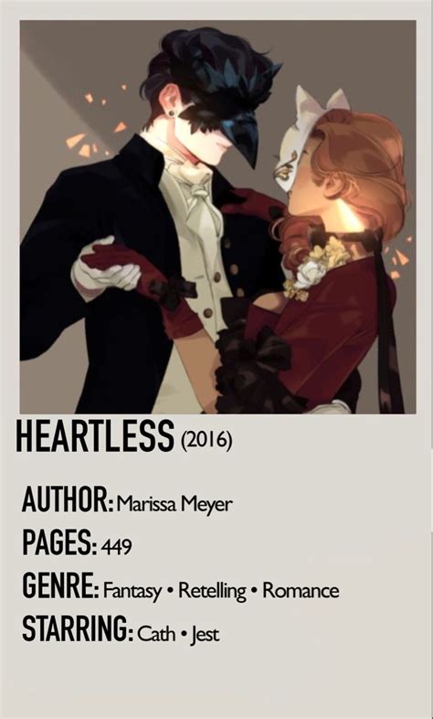 Heartless Book Poster Polaroid Aesthetic Marissa Meyer Books