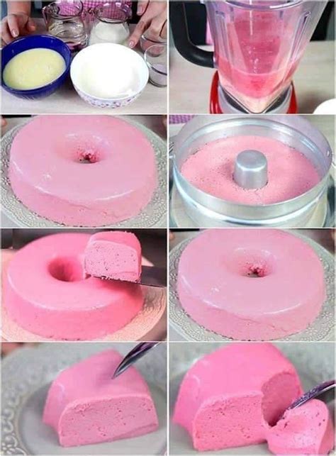 Receita fácil Sobremesa de Gelatina de Morango