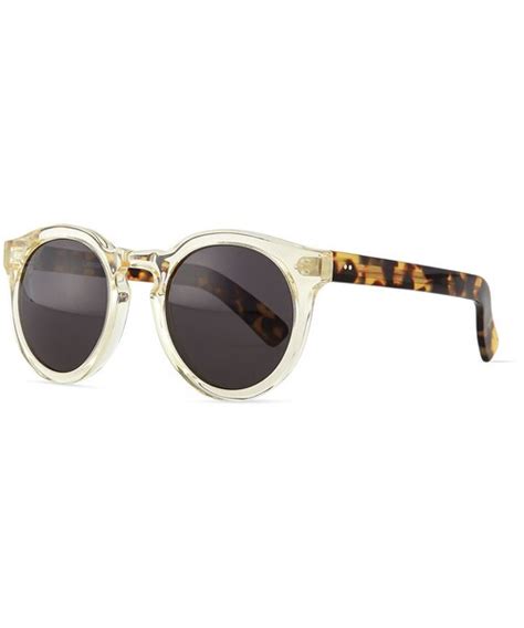 Illesteva（イレステーバ）の「illesteva Leonard Ii Round Sunglasses Clear（サングラス