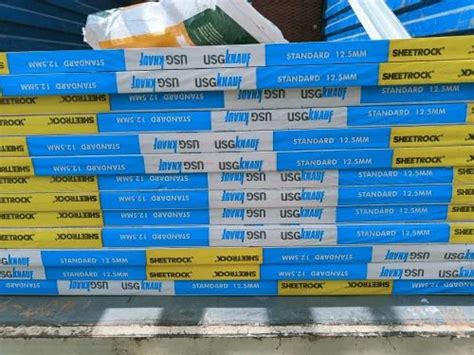 X Mm White USG Knauf Gypsum Board Plain Thickness MM At Rs Piece In Chennai