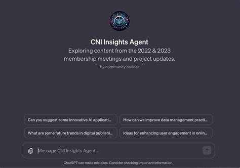 my personal gpt prototype cni insights agent — brian mathews