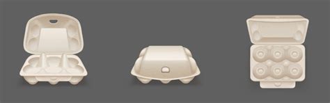 Empty Carton Egg Tray Blank Box Package Mockup 13417143 Vector Art At