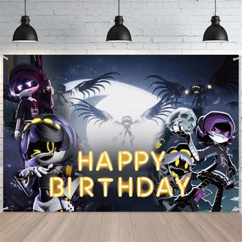 Buy Murder Drones Party Supplies 5 3ft Murder Drones Theme Happy Birthday Banner Backdrop