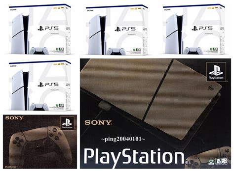 小瓶子PS5新款薄型化數位版主機 30週年組合 1 PS5 Slim光碟機版主機 4 PS5無線控制器 30周年 1 露天市集 全