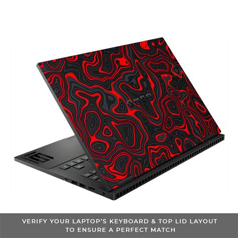 Crimson Waves Hp Omen Gaming 16 Laptop Skin