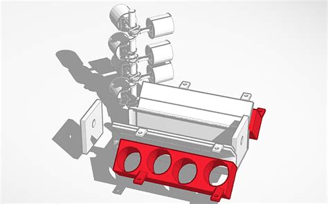 3d Design Working V8 Engine Tinkercad