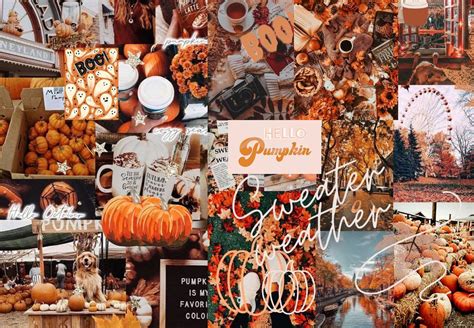 🔥 Free Download Autumn Collage Wallpaper Ideas For Pc Laptop Hello Pumpkin By Ashleyhoward