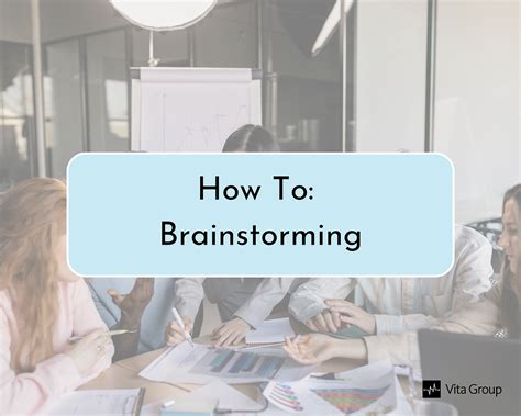 5 Steps For A Successful Brainstorming Session