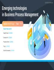 Bpm Presentation V Pptx Coit Bpm Emerging Technologies In