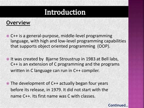Unit 1 Of C Part 1 Basic Introduction PPT