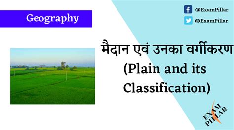 मैदान एवं उनका वर्गीकरण Plain And Its Classification Theexampillar