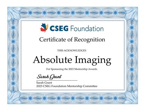Absolute Imaging Recognized For Supporting Cseg Mentorship Kickoff