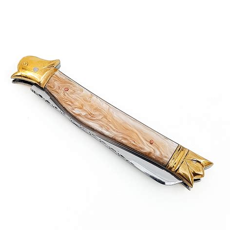 قلمتراش یک تیغه دسته صدف 13 سانتیمتر استاد جواد توسلی