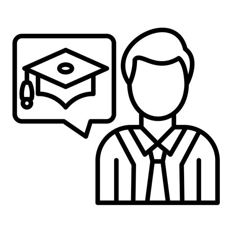 Academic Advisor Line Icon 14641077 Vector Art At Vecteezy