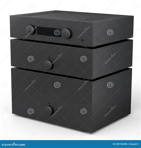 Hifi System With Turntable And Amplifier For Home Theater On Pink Background Royalty Free Stock