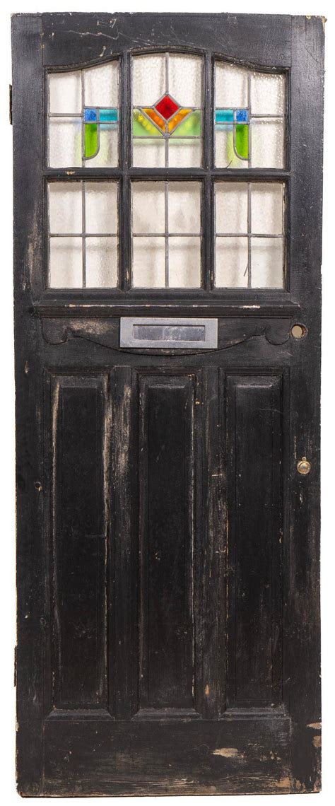 Vintage Stained Glass Door Auction