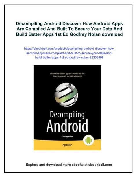 Decompiling Android Discover How Android Apps Are Compiled And Built To