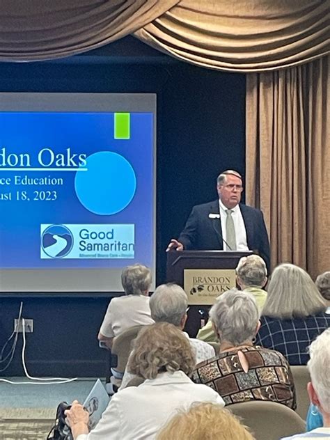 Dr Jennifer Easterday And Emily Witt Shared A Phenomenal Program This Morning At Brandon Oaks