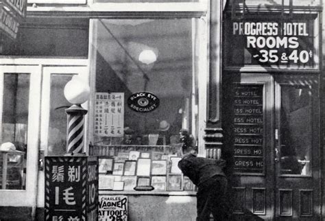 Charlie Wagners Tattoo Shop Window Display Tattooed Figure Tattoo