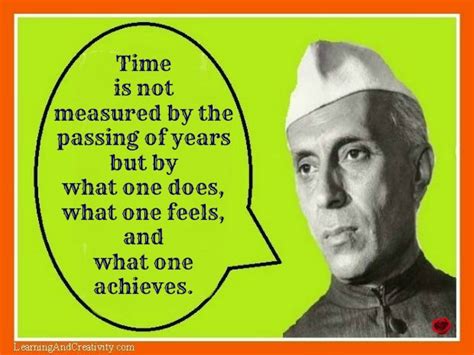 Quote On Concept Of Time By Jawaharlal Nehru Learning And Creativity Silhouette