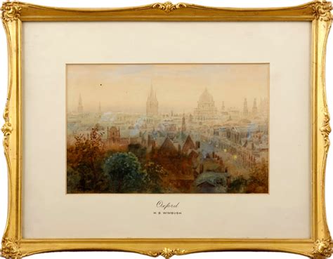 Bonhams Henry B Wimbush British Fl1881 1904 View Of The City Of