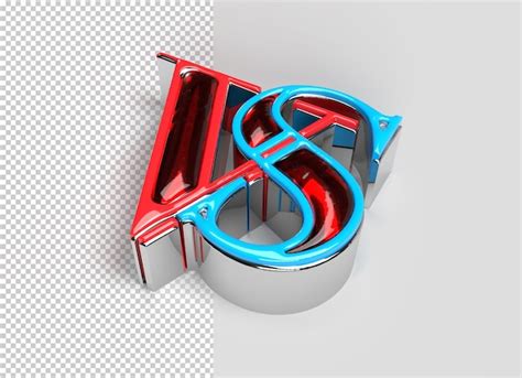 Логотип компании Vs Versus Sign 3d Render Letter Бесплатно Psd Файл