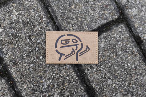 Middlefinger Middle Finger Jdm Meme Tan Khaki Ir Patch Airsoft Etsy